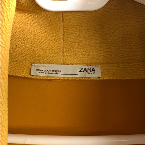 Zara | Jackets & Coats | Zara Yellow Jacket | Poshmark